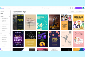 Make Square Dance Flyers Using the Canva Free Design Editor ...